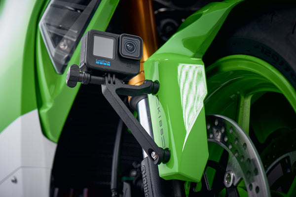 Evotech Action / Safety Camera Front Mudguard Mount - Kawasaki Ninja H ...